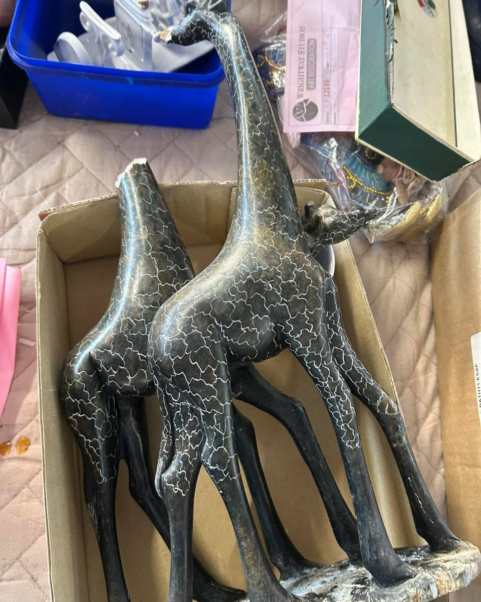 Before & After Repairs: Soapstone Giraffes – W R I G H T W A Y STUDIOS ...