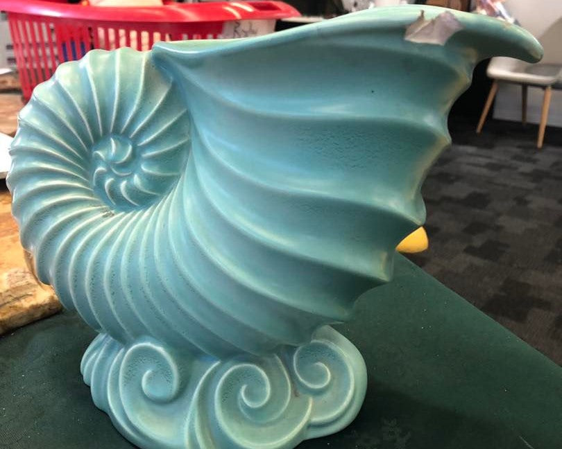 Vintage Nautilus Vase Repair – W R I G H T W A Y STUDIOS & Auckland ...